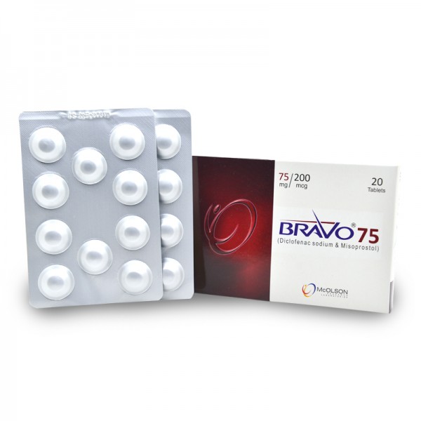 Bravo 75mg/ 200 mcg Tablets – Mcolson